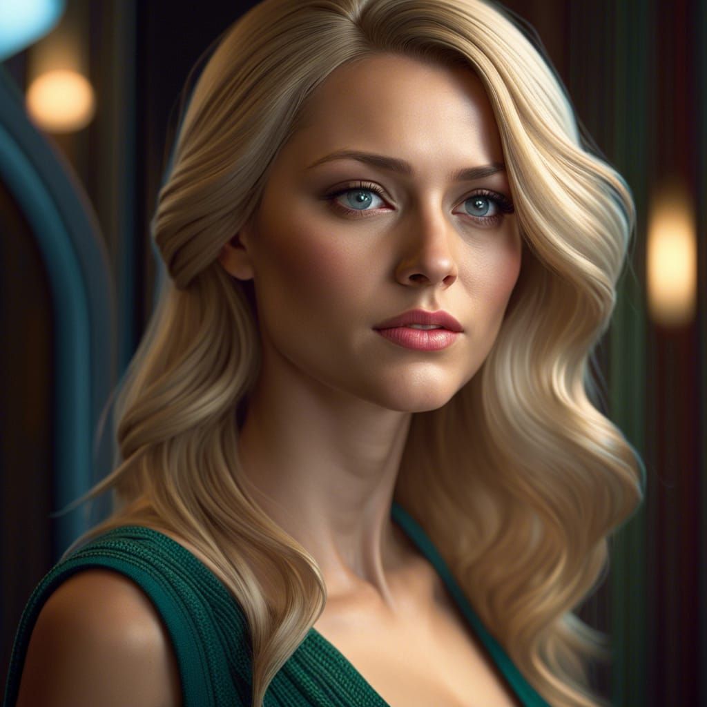 Beautiful blonde - AI Generated Artwork - NightCafe Creator