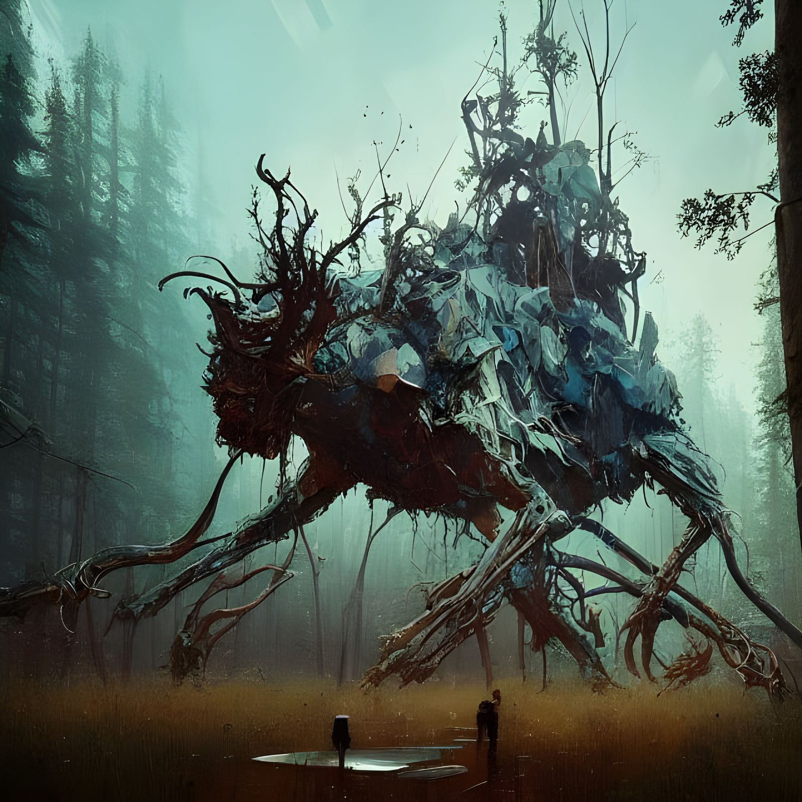 Ungod forester - AI Generated Artwork - NightCafe Creator