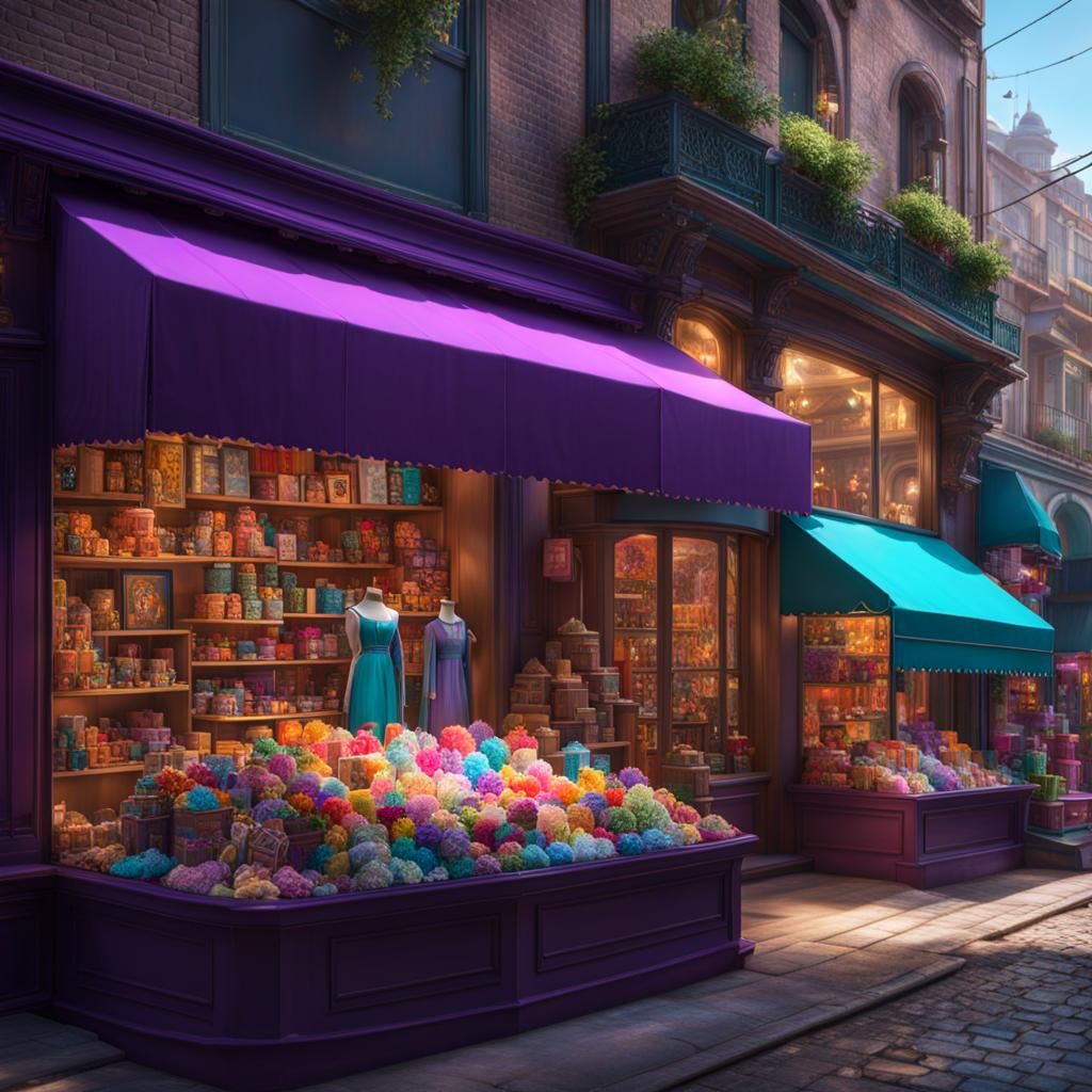 Toy Shop Window Displays 8k resolution dynamic lighting hyperdetailed ...