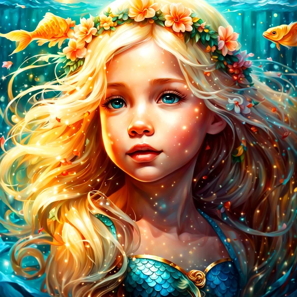 Pretty mermaid - AI Generated Artwork - NightCafe Creator