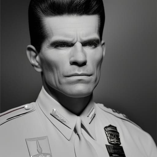 Man in uniform by Per. - AI Generated Artwork - NightCafe Creator