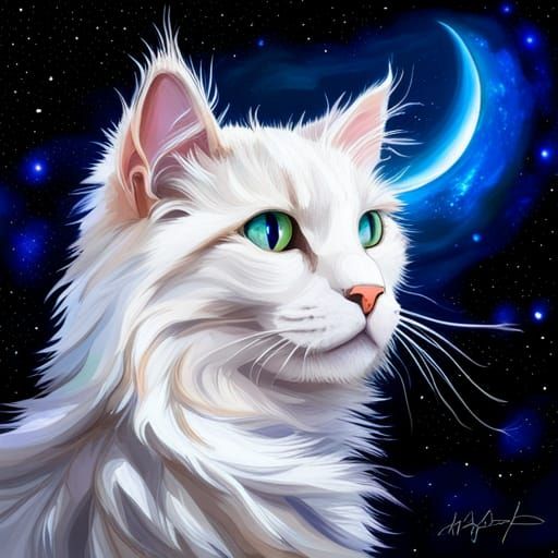 White Cat - AI Generated Artwork - NightCafe Creator