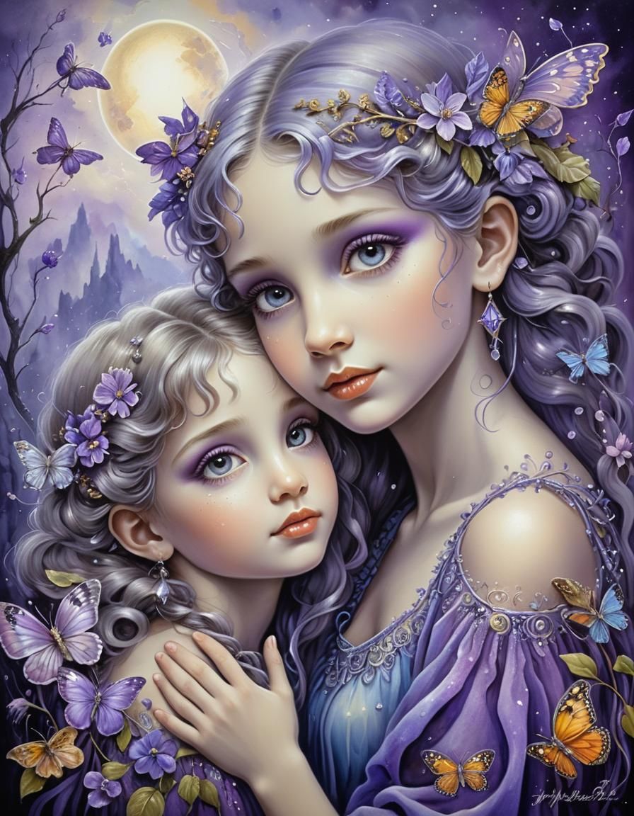 Violets - AI Generated Artwork - NightCafe Creator