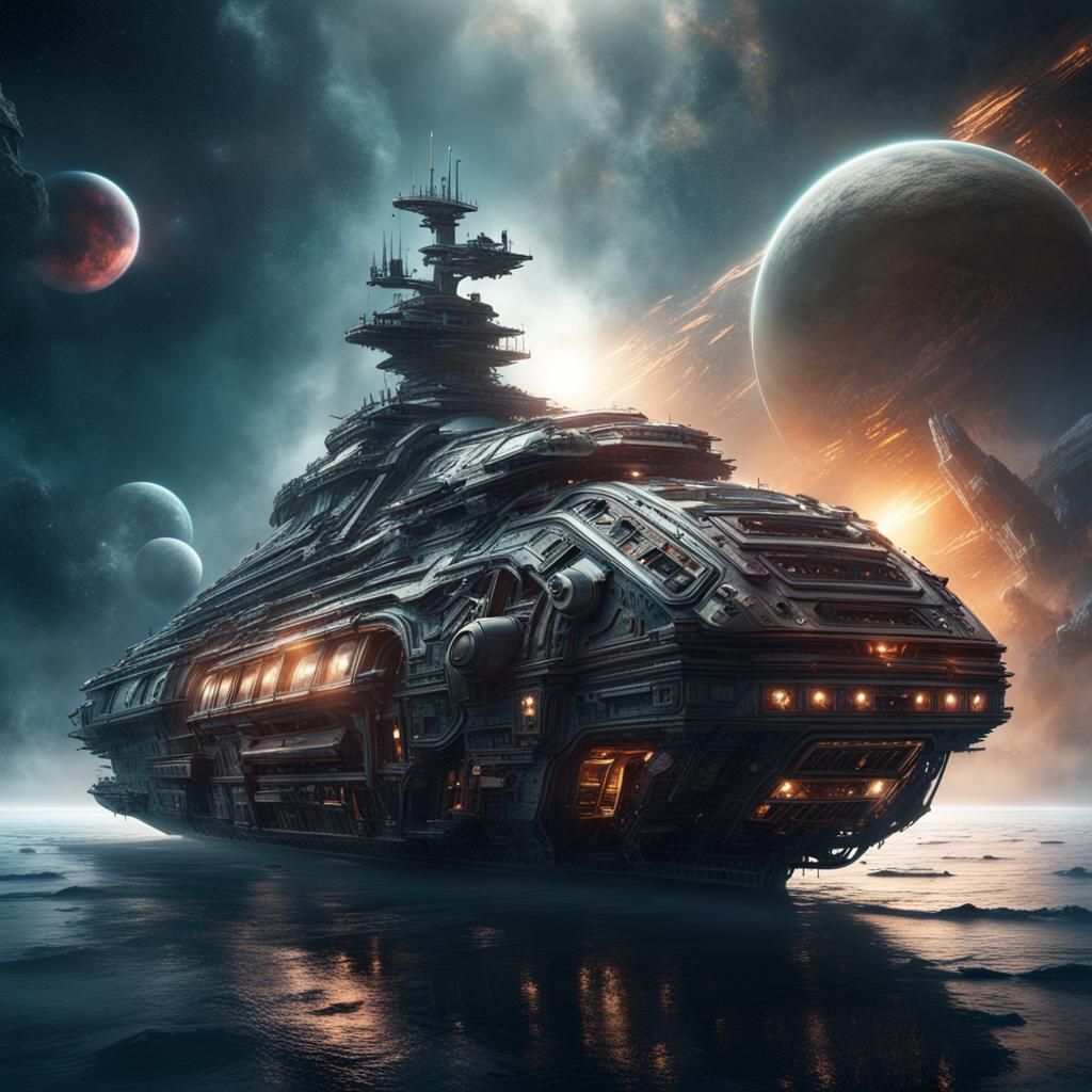 space boat - AI Generated Artwork - NightCafe Creator