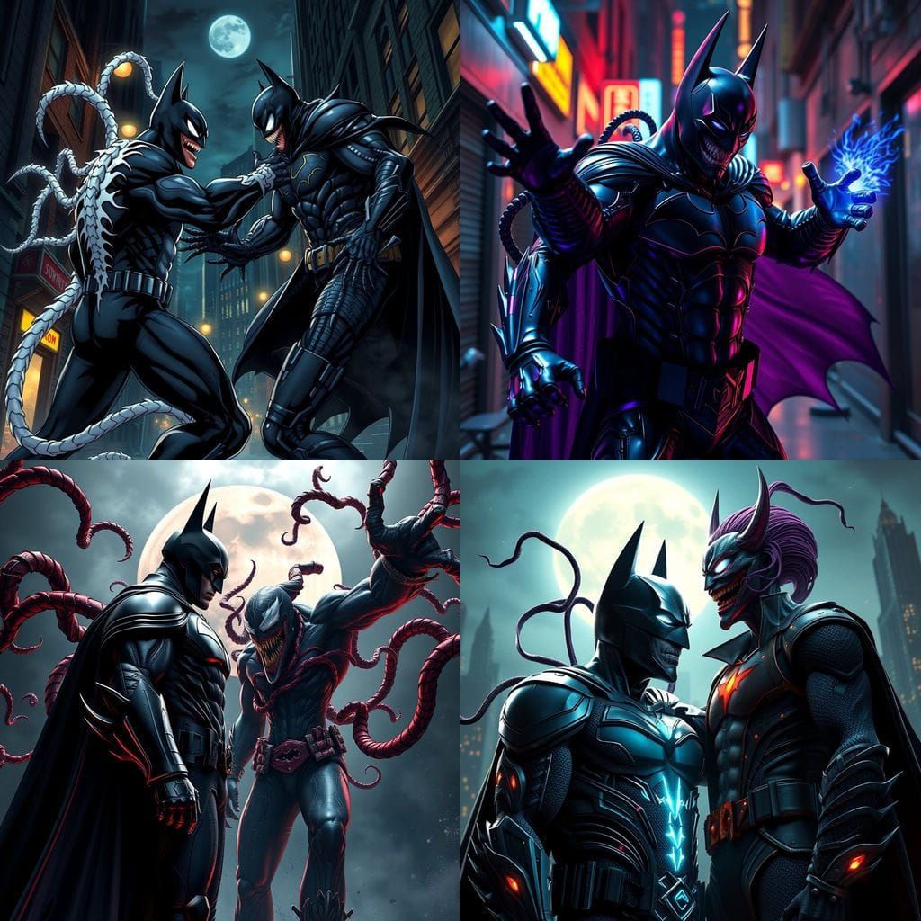 Batman in Ultrafine DC Concept Art with Vibrant An... - AI Art