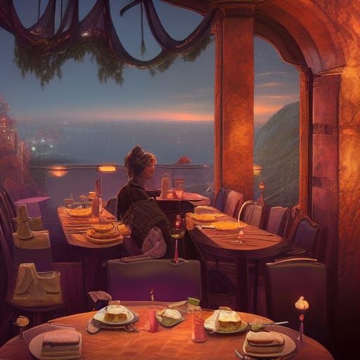 restaurant - AI Generated Artwork - NightCafe Creator