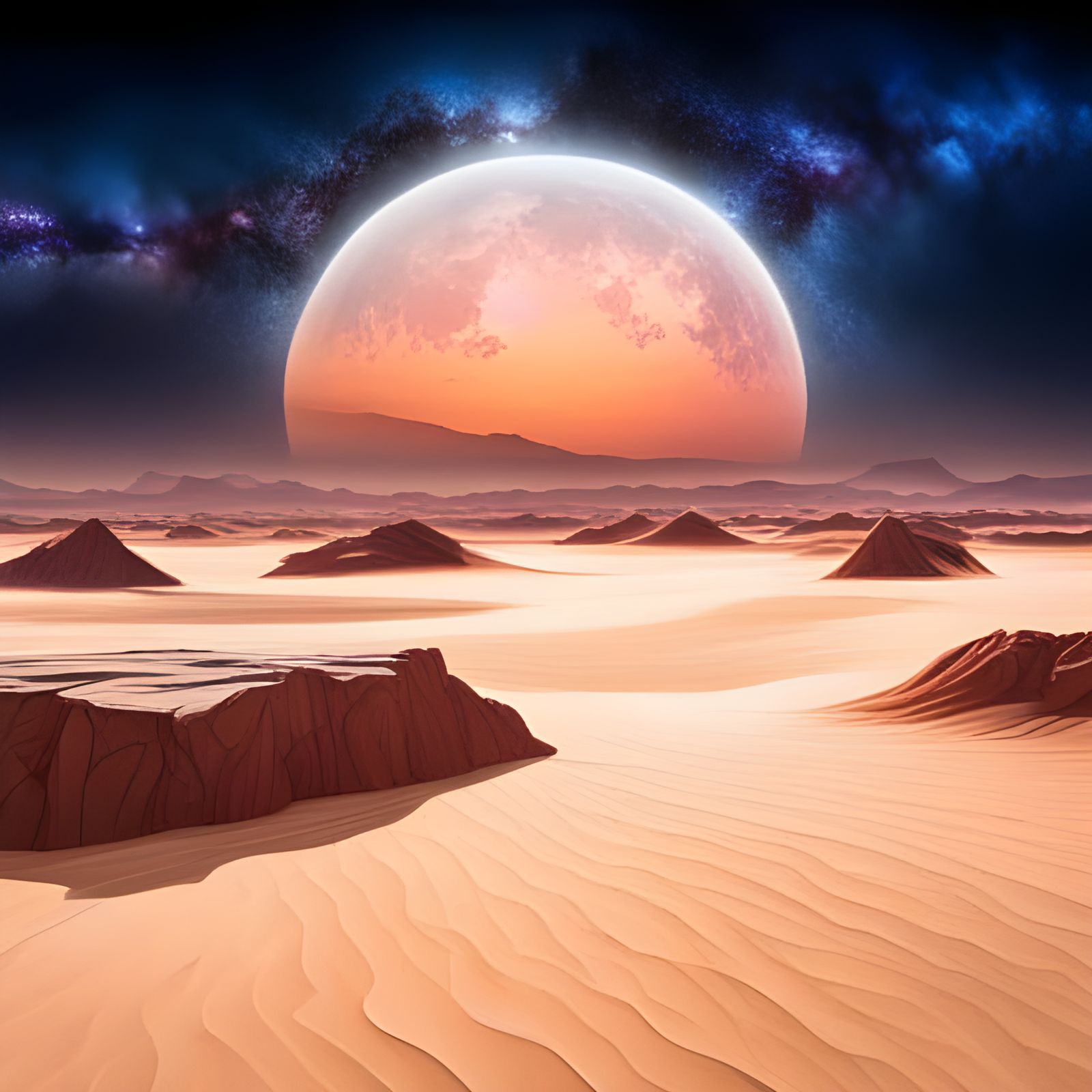 Surface of Sandy Planet - AI Generated Artwork - NightCafe Creator