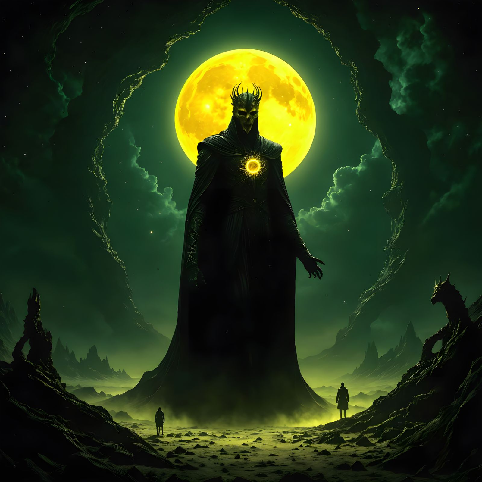 The King in Yellow Strange is the night where black stars rise, And strange moons circle through ...