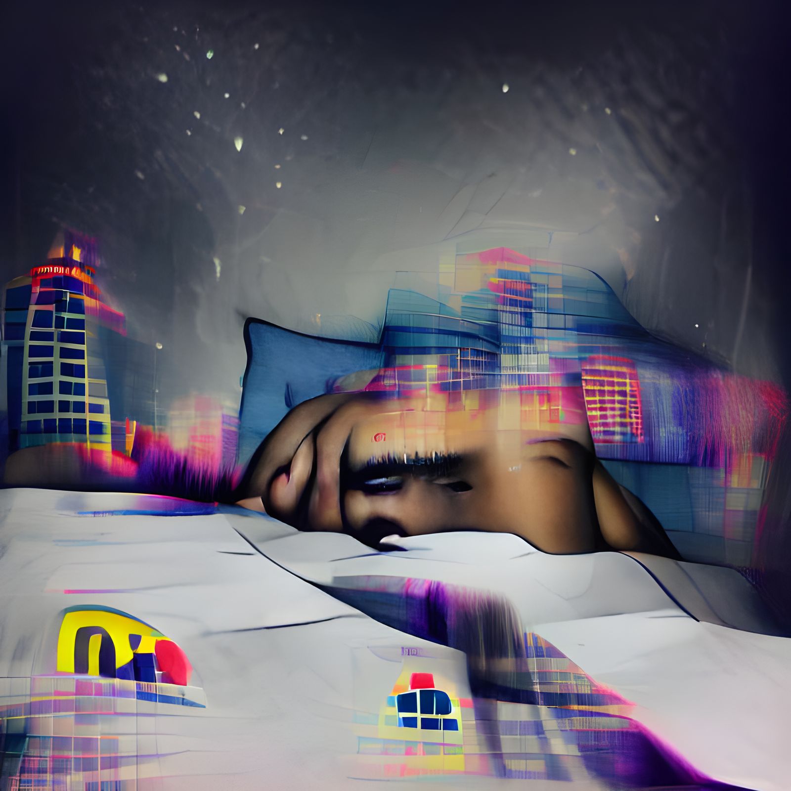 sleepless nights - AI Generated Artwork - NightCafe Creator