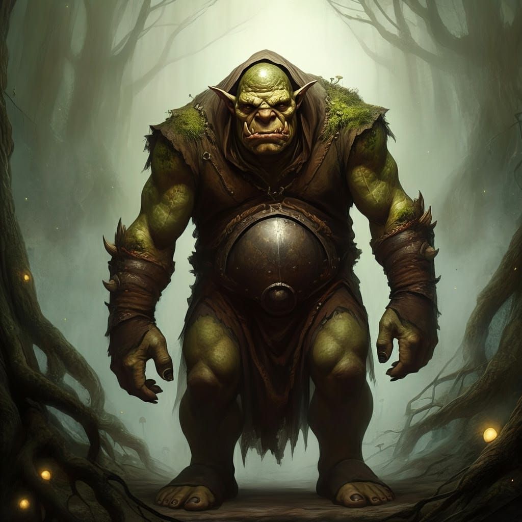 The Fat Ogre - Mystical Ogre in a Misty Forest