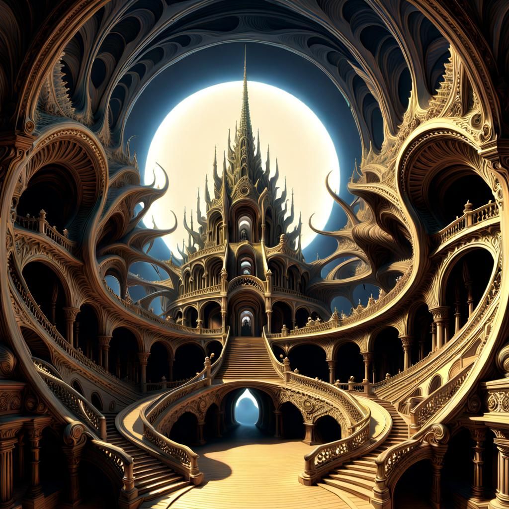 mandelbulb [seed+2] (Virtual Utopia) "Horror" version - AI Generated ...