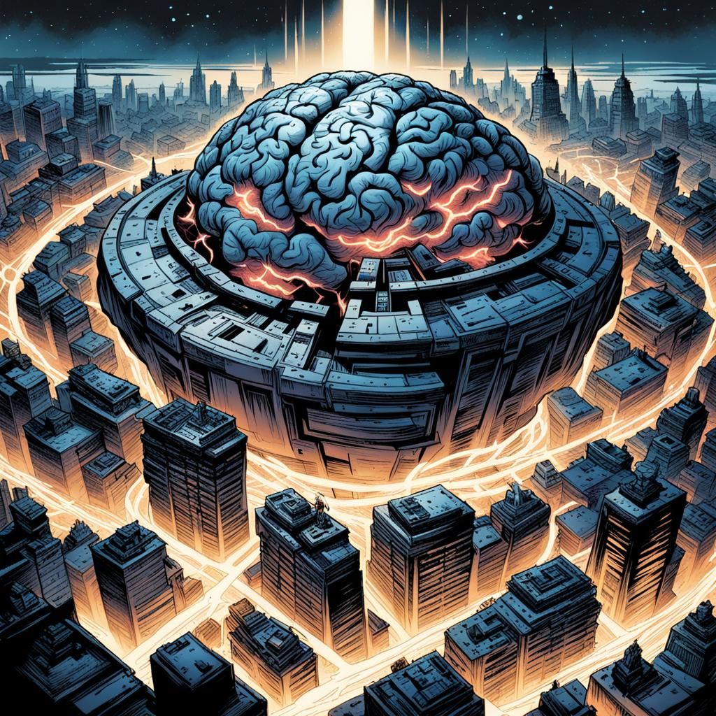 Brain of the City 3 - AI Generated Artwork - NightCafe Creator