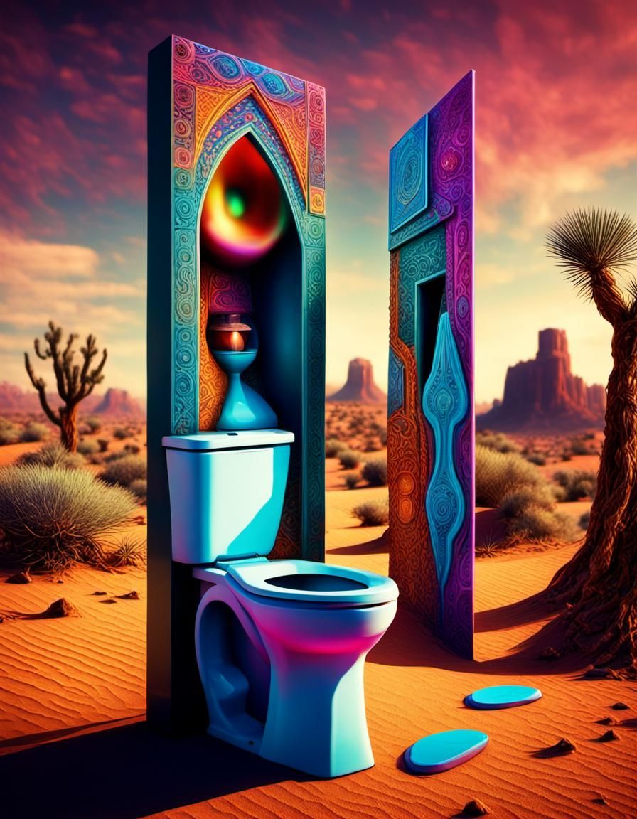 The Timeless Toilet 🚽⏳ - AI Generated Artwork - NightCafe Creator