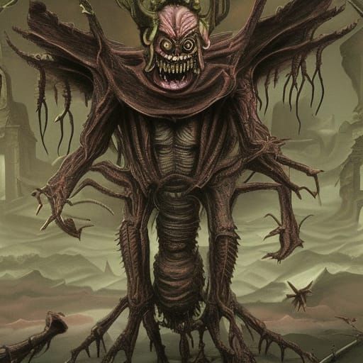 giants, interdimensional insectoids, evil, demonic, astral entity ...