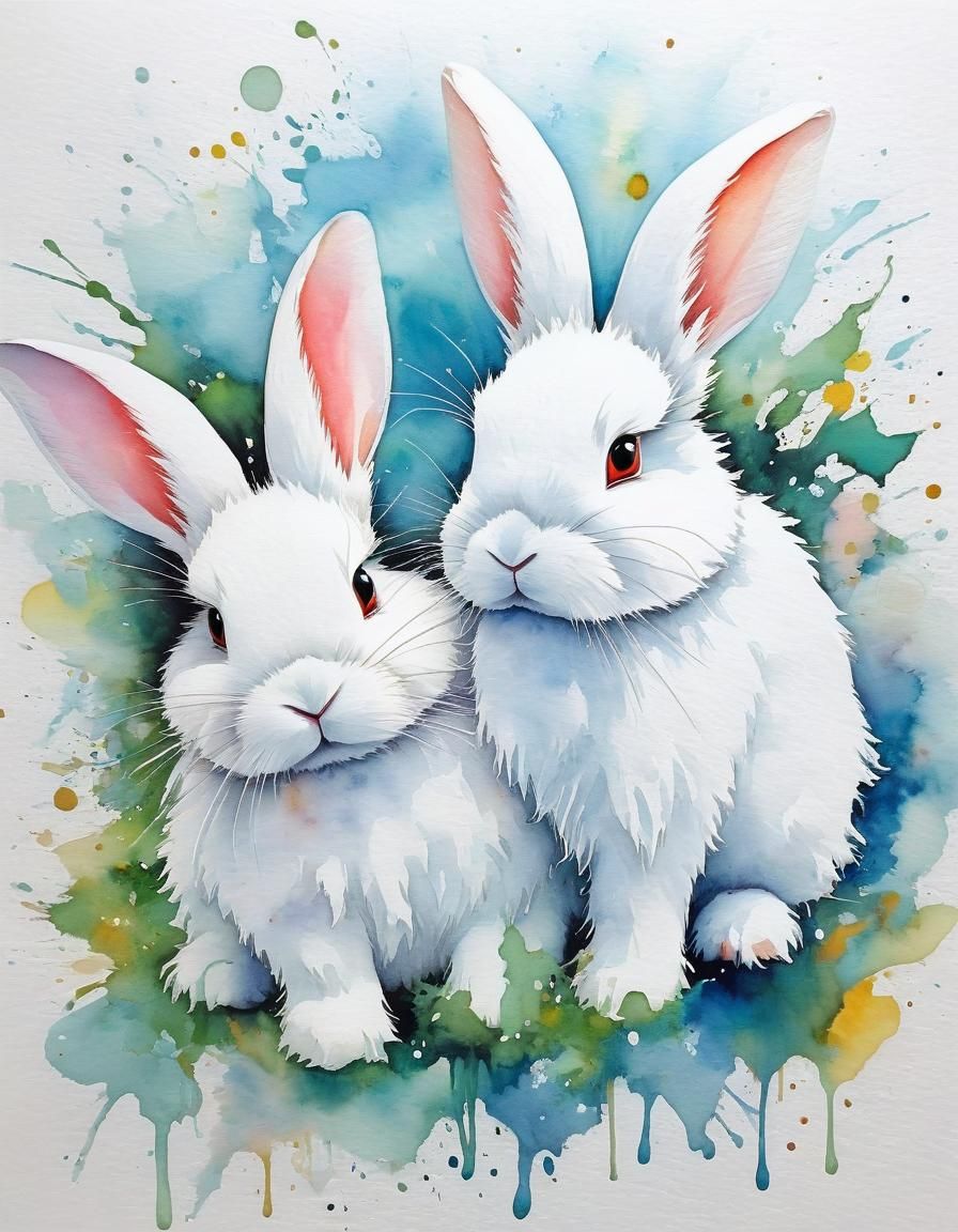 White Rabbits - AI Generated Artwork - NightCafe Creator