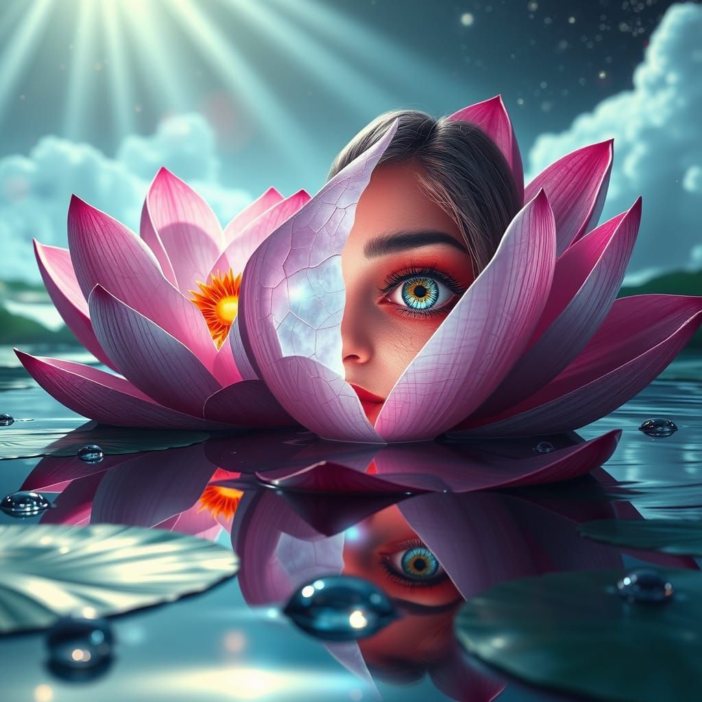 Lotus Portals to Alternate Dimensions - AI Art