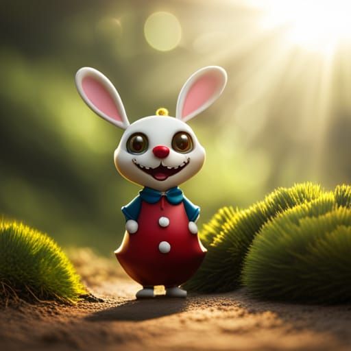 Bunny clown - AI Generated Artwork - NightCafe Creator