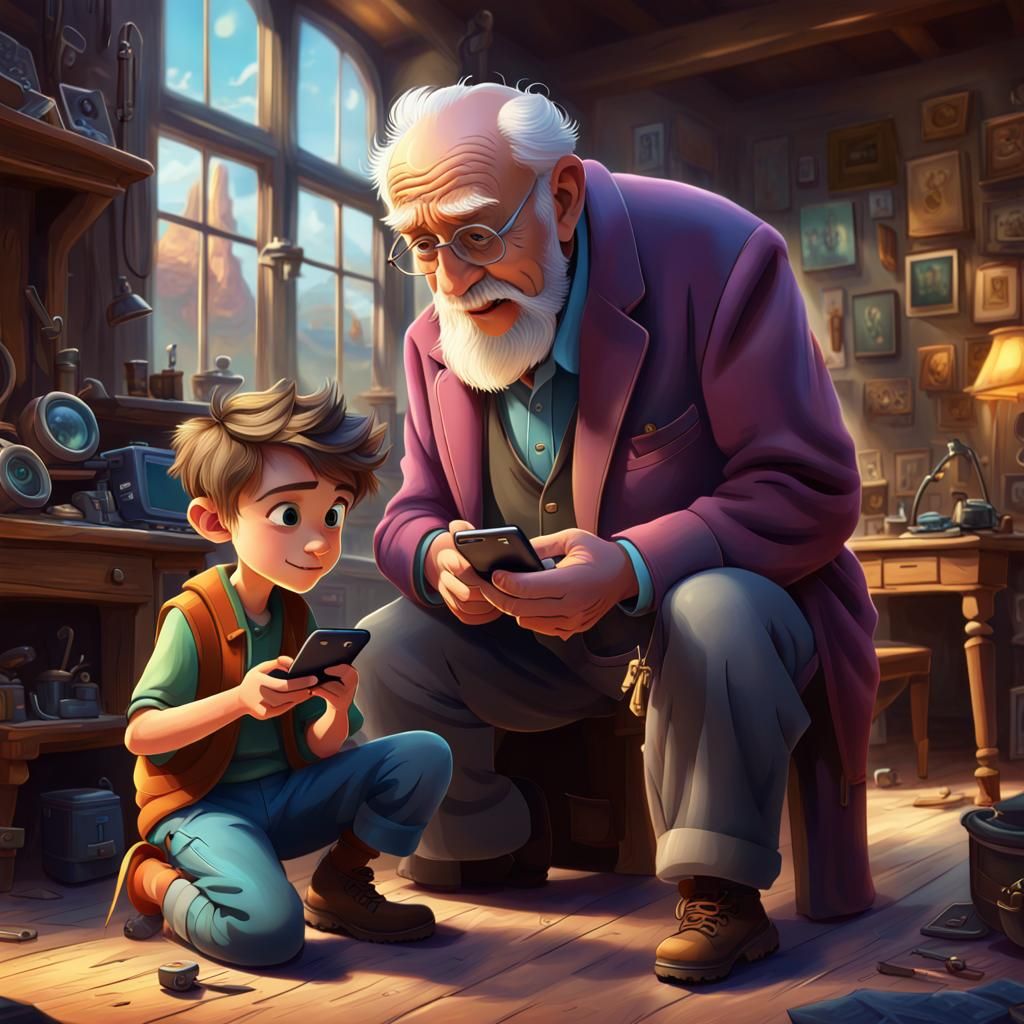 Master and apprentice. Who's teaching who? - AI Generated Artwork ...