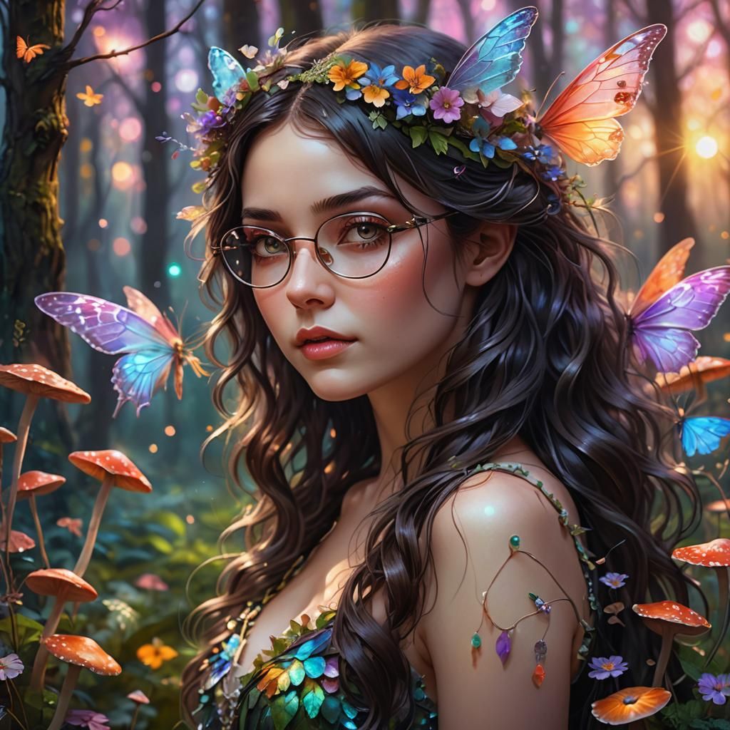 Enchanted Forest Nymph . - AI Generated Artwork - NightCafe Creator