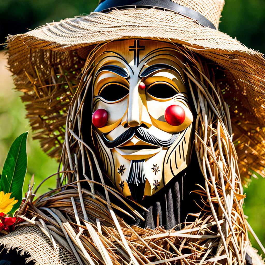 Scarecrow Medley of Guy Fawkes plus Jesus - AI Generated Artwork ...