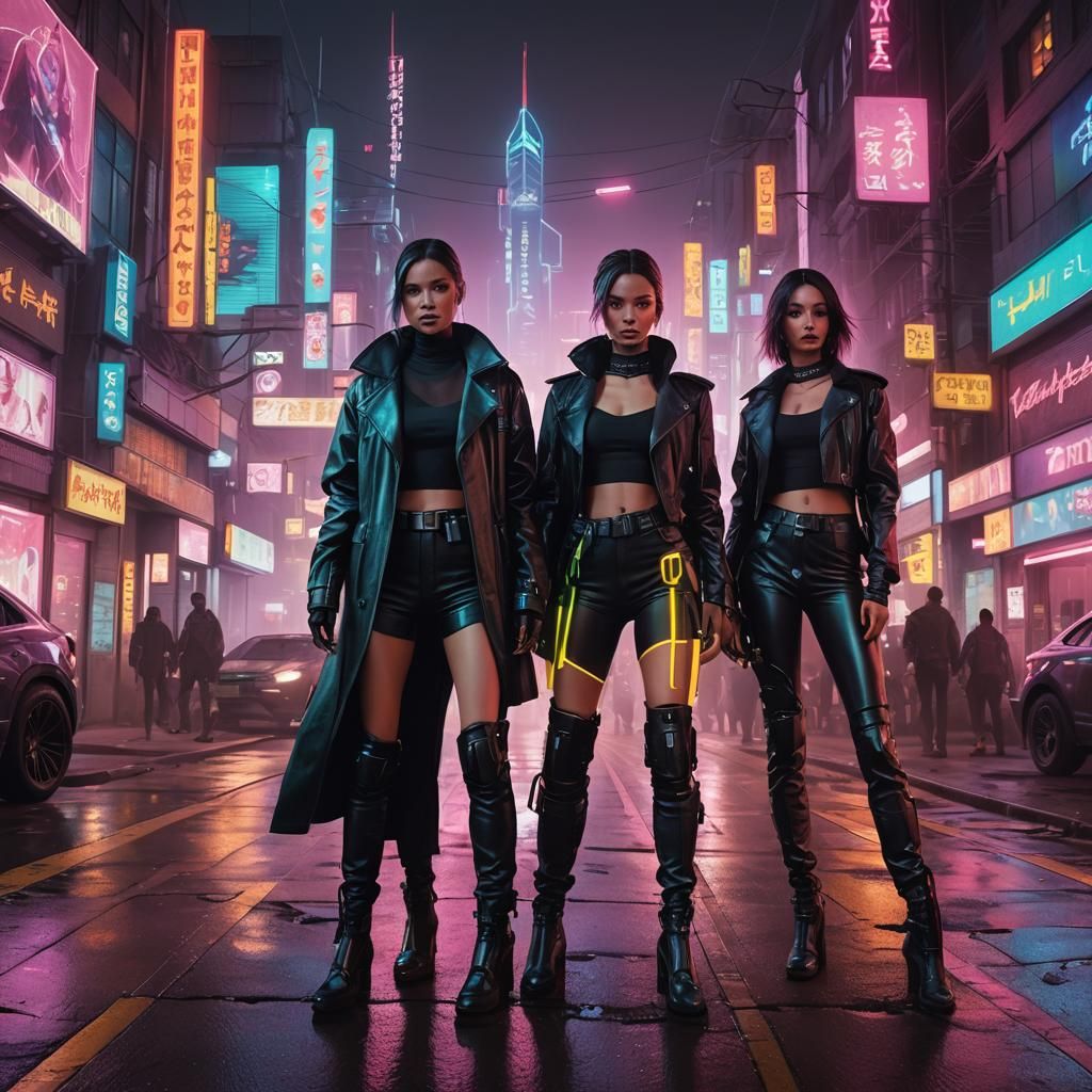 Girl Gang - AI Generated Artwork - NightCafe Creator