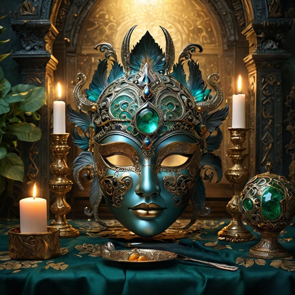Divine mask of the Gaia - AI Generated Artwork - NightCafe Creator