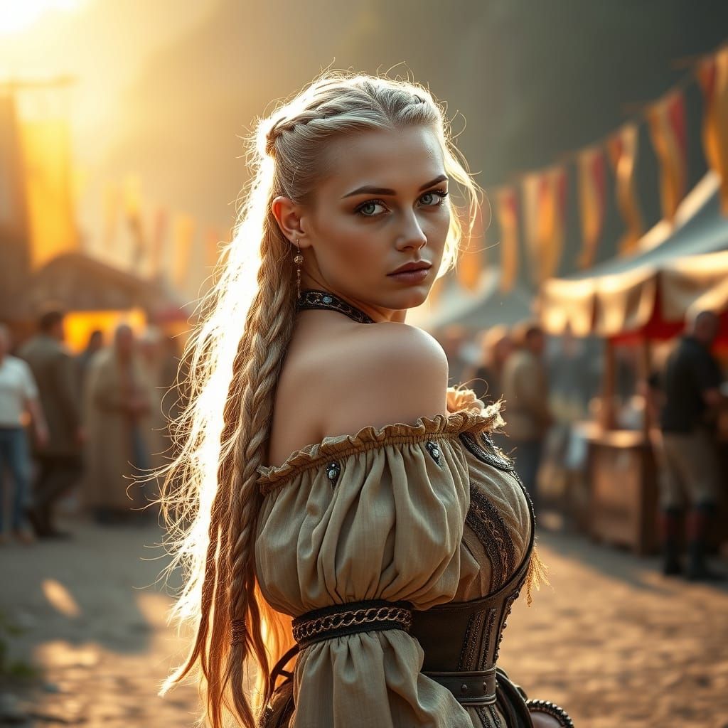 Viking musician and dancer. - Viking Goddess in Ethereal Glo...