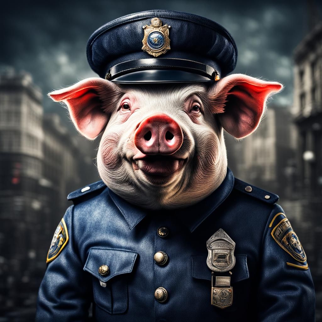 Officer Chris P. Bacon - AI Generated Artwork - NightCafe Creator