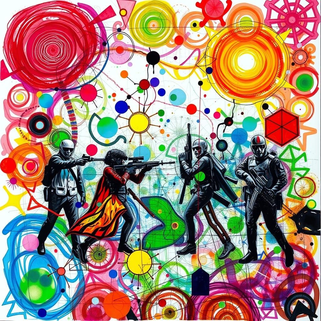 Kids Crayon drawings of politcs ,surreal child's drawing of colored ...