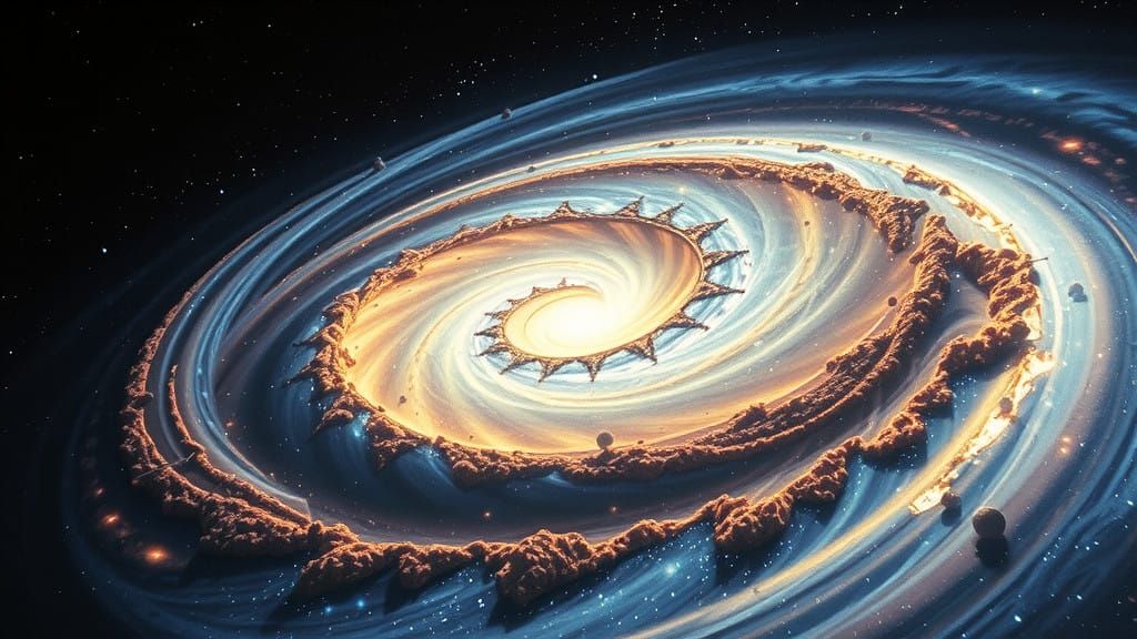 Ethereal Spiral Galaxy Cinematic Film Still - AI Art