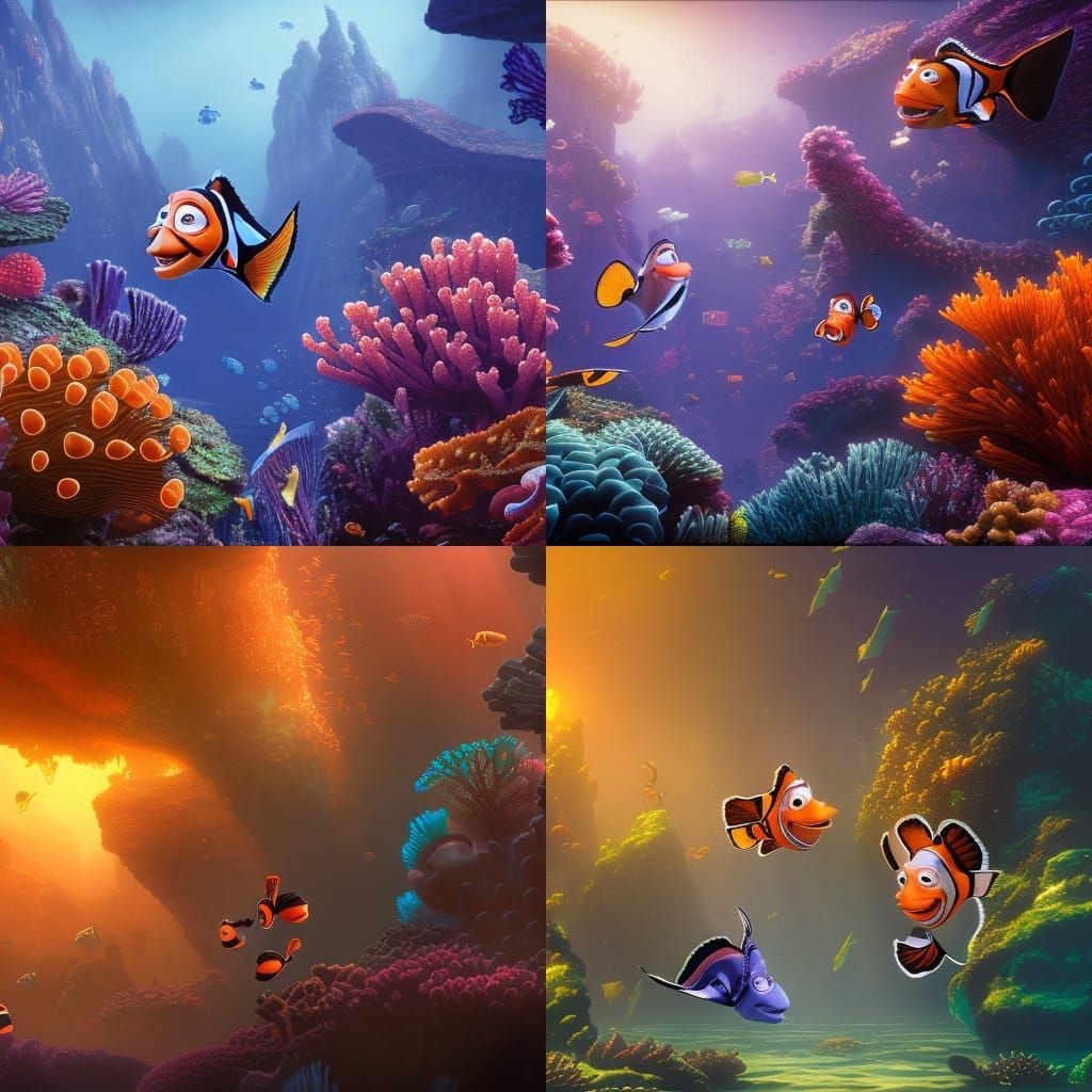 Finding nemo - AI Generated Artwork - NightCafe Creator