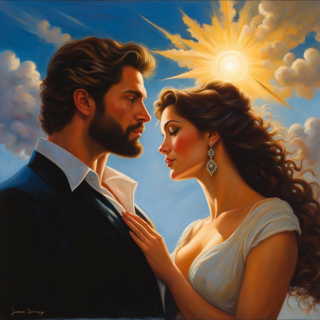 Falling in love - AI Generated Artwork - NightCafe Creator