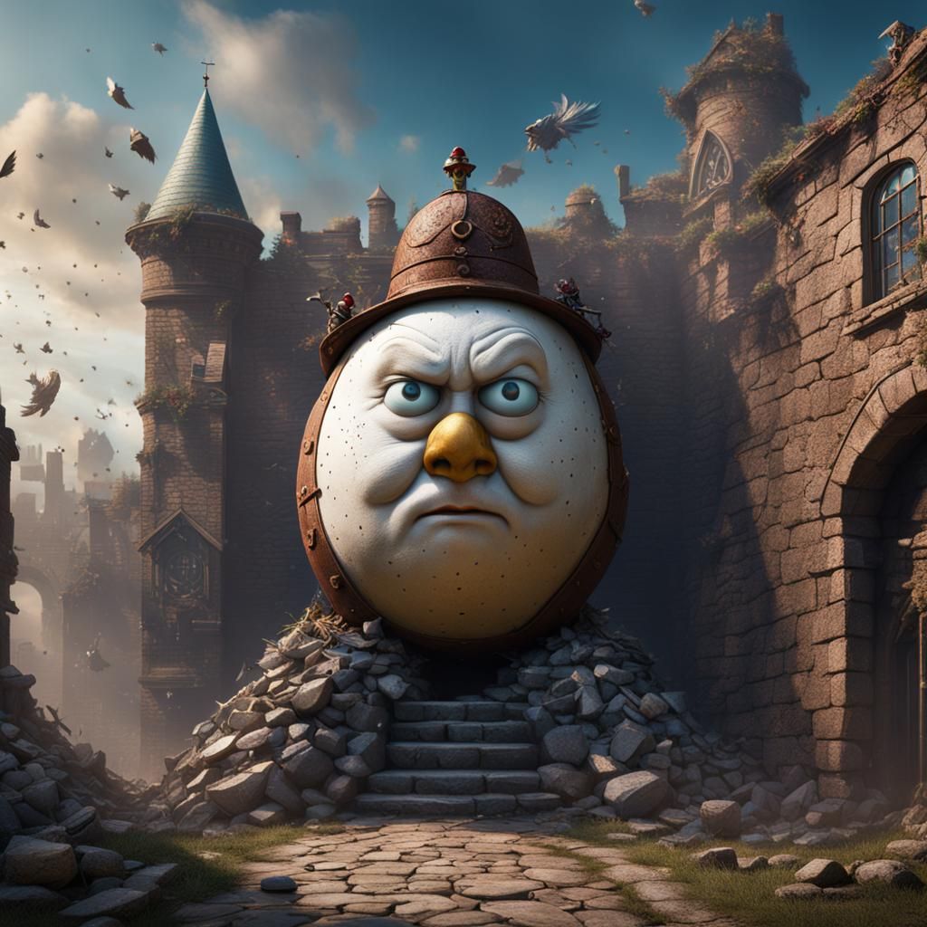 Humpty Dumpty Fell Off The Wall Ai Generated Artwork Nightcafe Creator