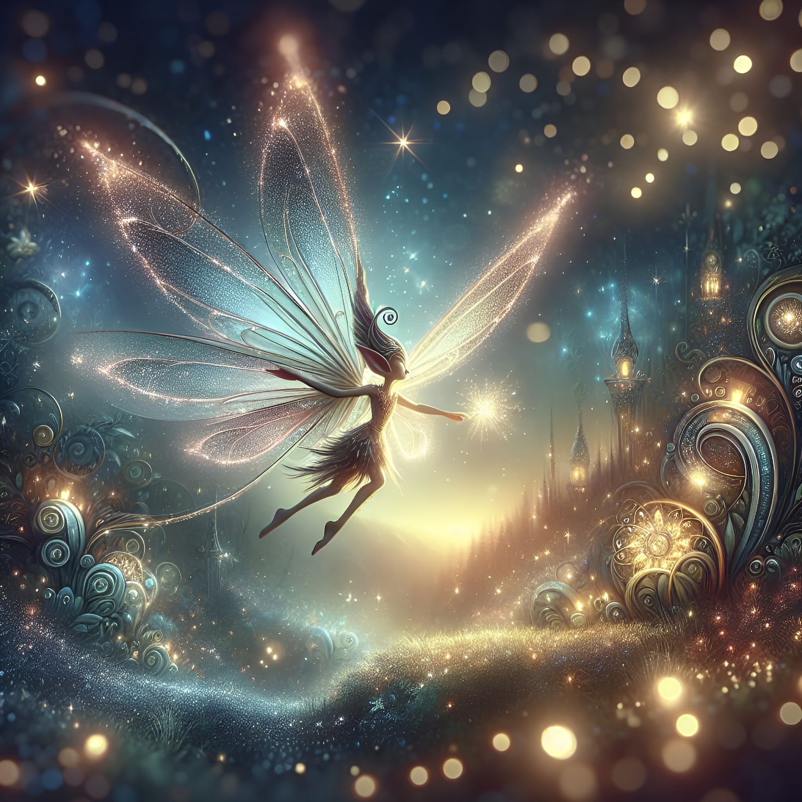 Stardust Pixie - AI Generated Artwork - NightCafe Creator