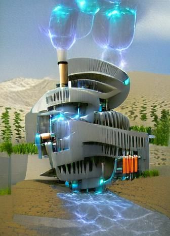 Futuristic power generator - AI Generated Artwork - NightCafe Creator