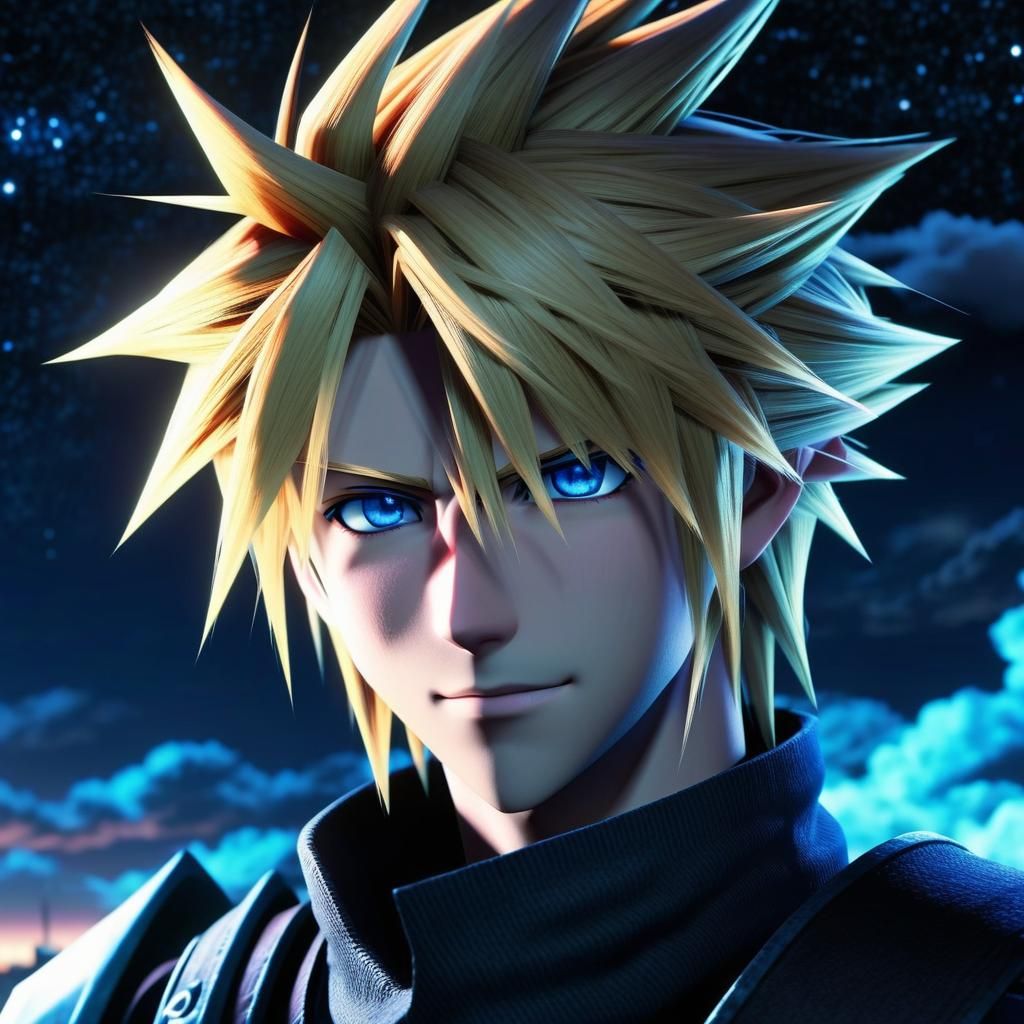 Cloud Strife I - AI Generated Artwork - NightCafe Creator