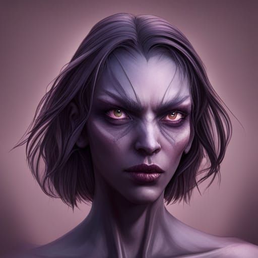 Gothic Demon female. Evil.head and shoulders portrait, 8k resolution ...