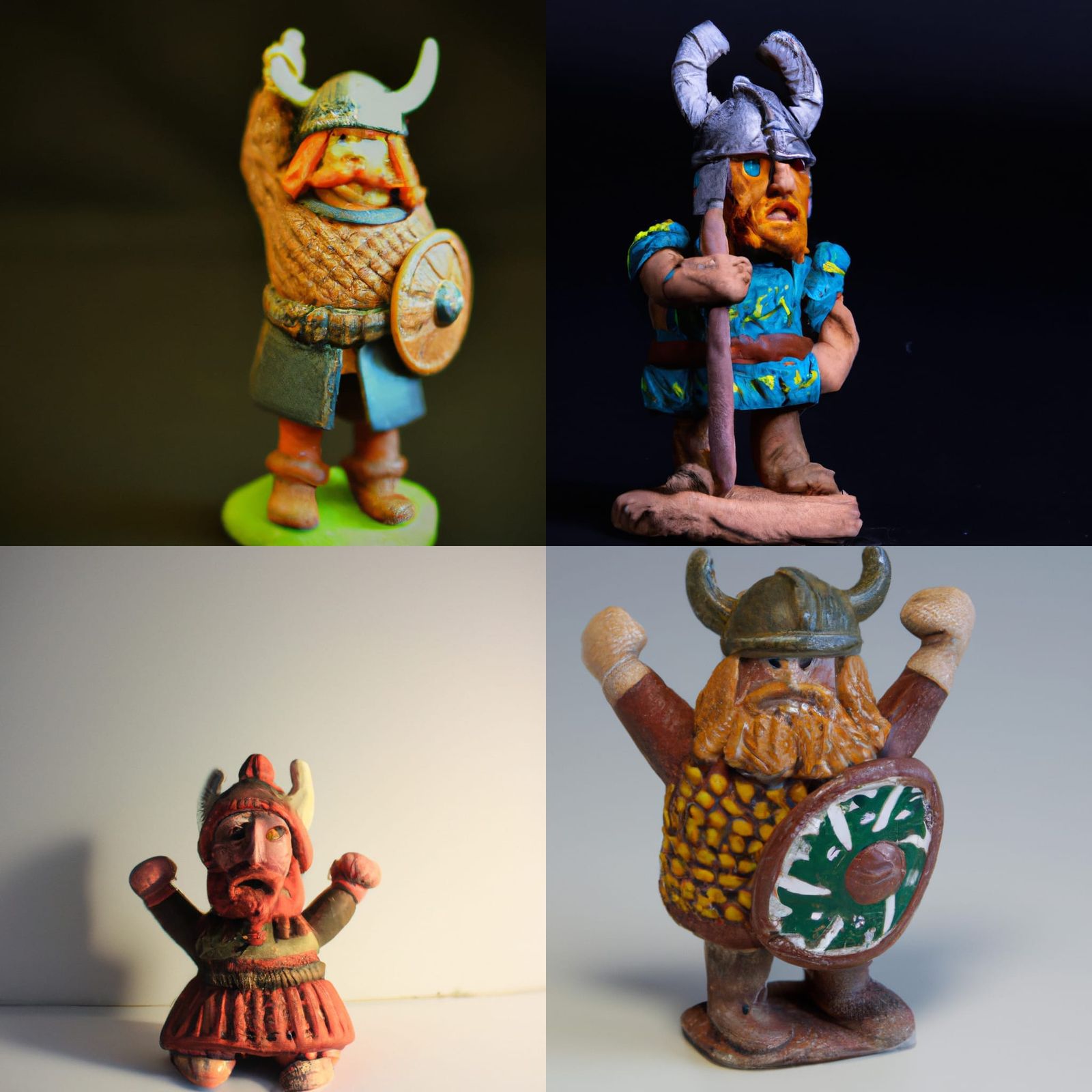 Clay Viking - AI Generated Artwork - NightCafe Creator