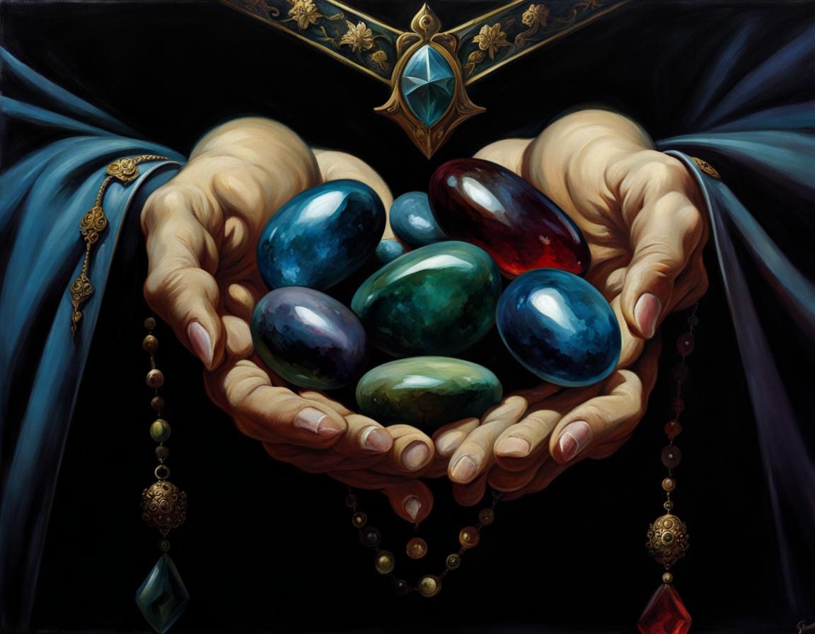 Magic stones 14 - AI Generated Artwork - NightCafe Creator