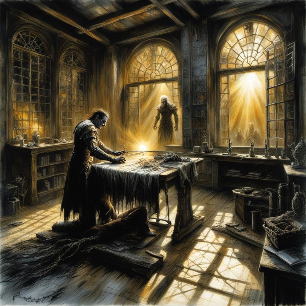 They came wearing filthy robes. - AI Generated Artwork - NightCafe Creator