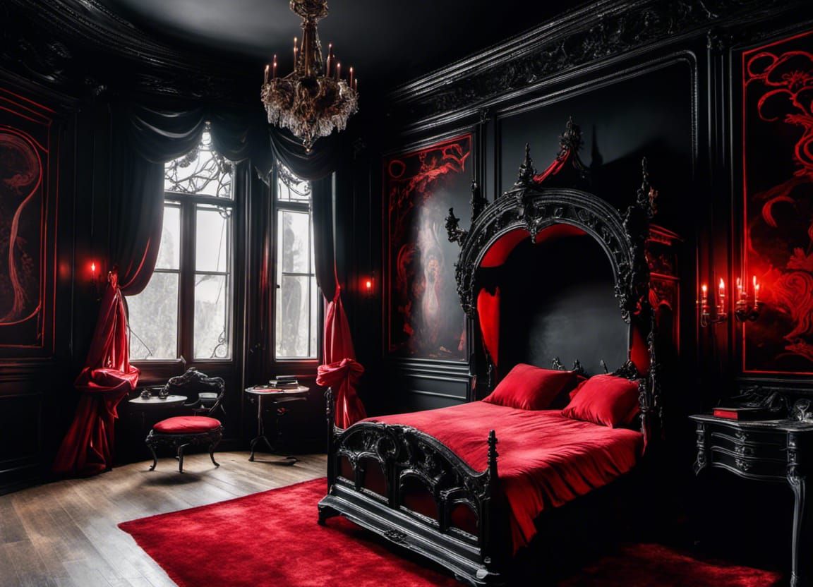 Vampire's Bedroom - AI Generated Artwork - NightCafe Creator
