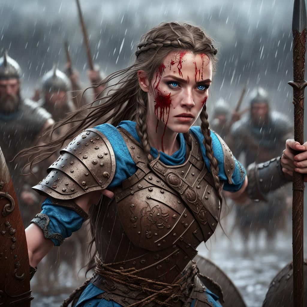 Viking Warrior Princess - AI Generated Artwork - NightCafe Creator