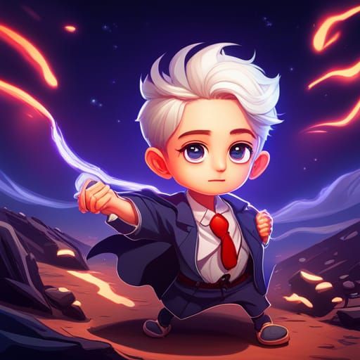 BTS RM chibi from Dynamite era - AI Generated Artwork - NightCafe Creator