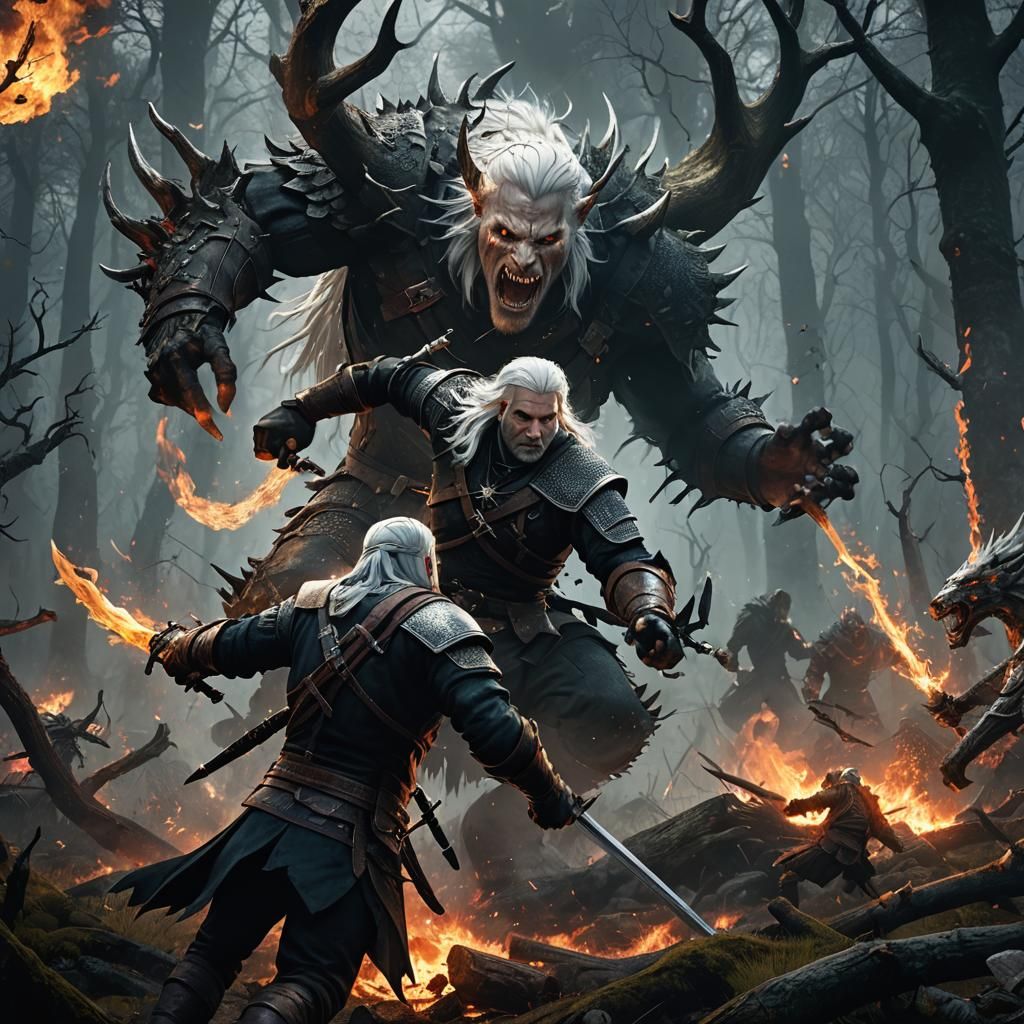 Withcer vs Witcher - AI Generated Artwork - NightCafe Creator
