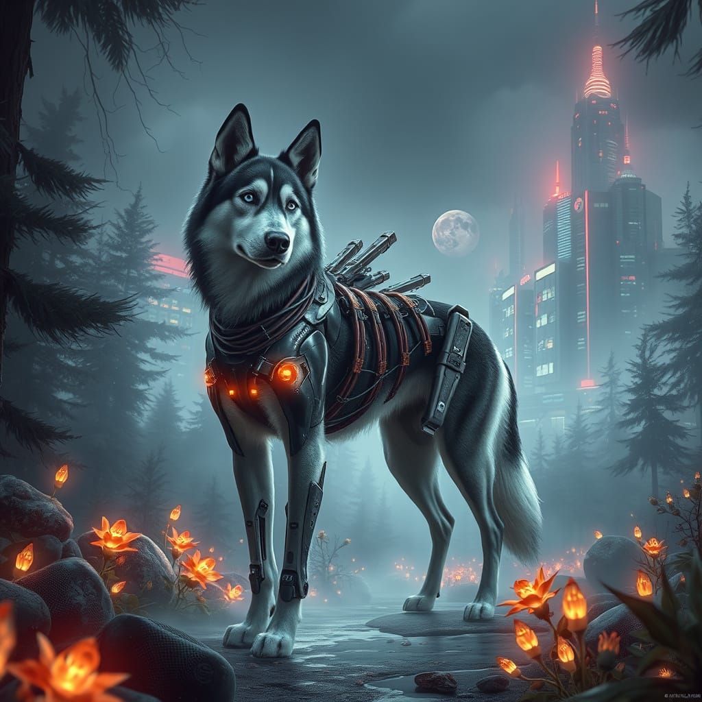 husky transformer earth spark - Cyberpunk Husky Transforms w...