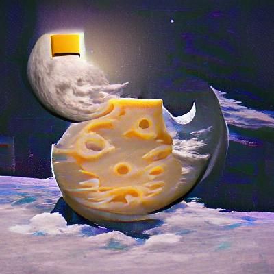 cheese moon - AI Generated Artwork - NightCafe Creator