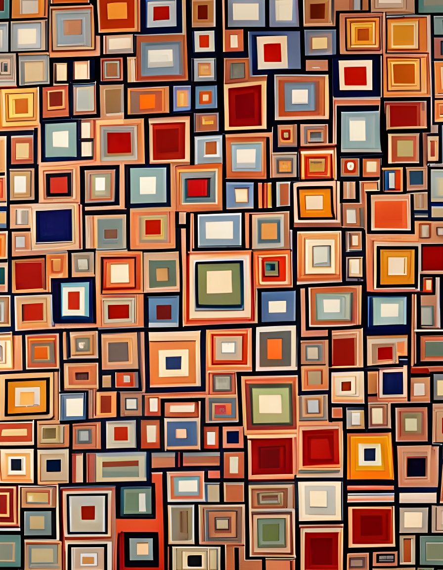 Geometric Abstraction 5 - AI Generated Artwork - NightCafe Creator