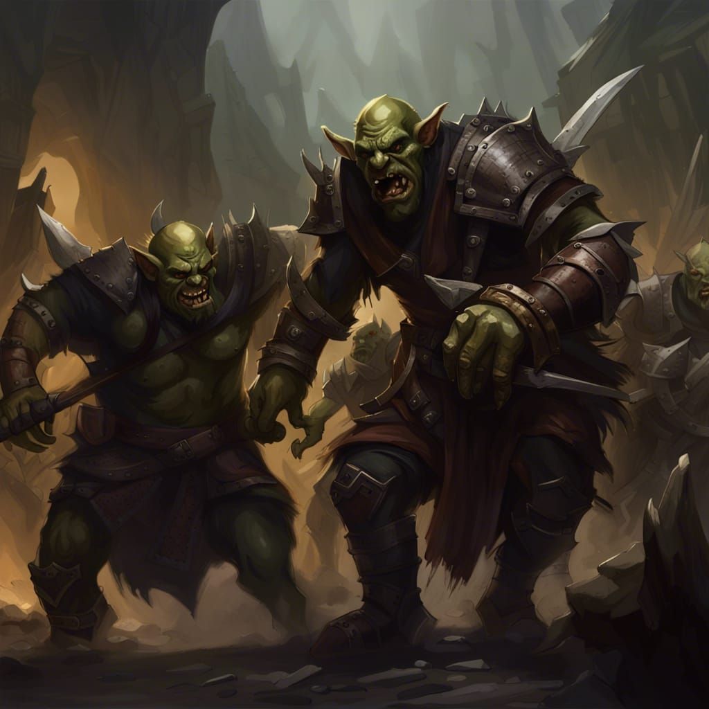 a race of orcs. they have claw-like hands. they travel in large groups ...