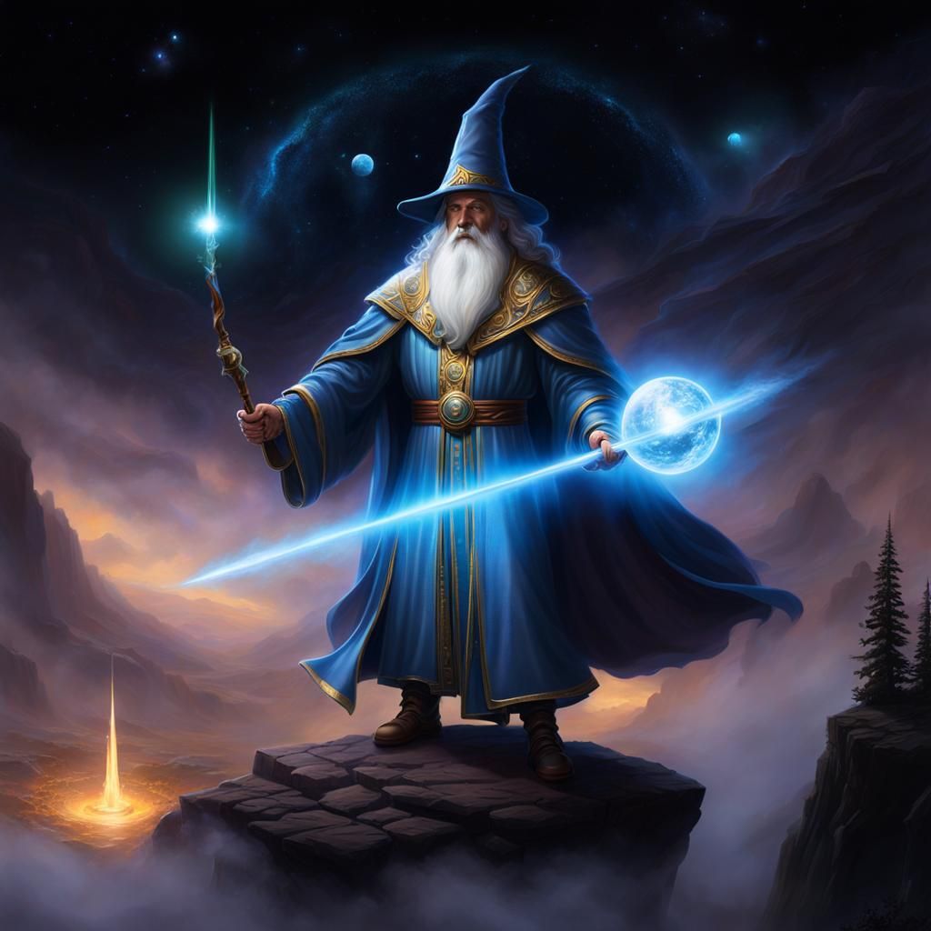A galactic sorcerer - AI Generated Artwork - NightCafe Creator
