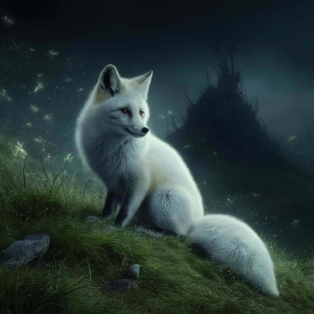 White Fox - AI Generated Artwork - NightCafe Creator